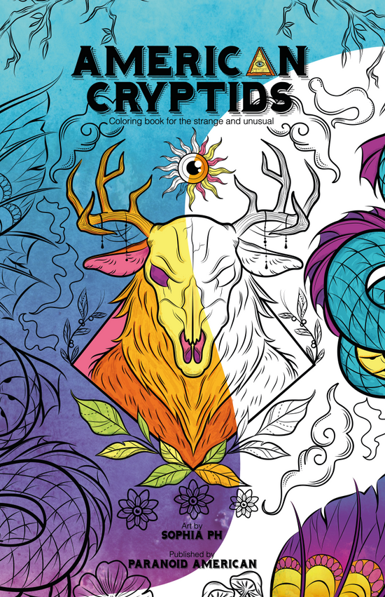 American Cryptids Coloring Book – Paranoid American